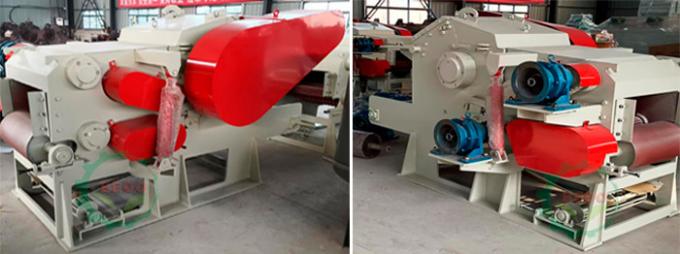 Heavy Duty Waste Tree Branch Drum Wood Chipper Machine 110KW